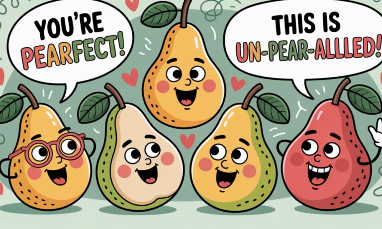 250 Cute Pear Puns: Funny Short One Liners, Captions & Love