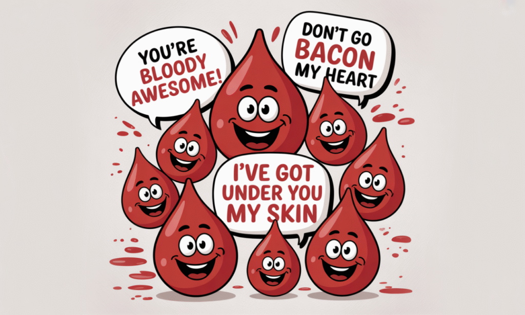 290 Blood Puns: One Liners, Halloween, & Donations puns
